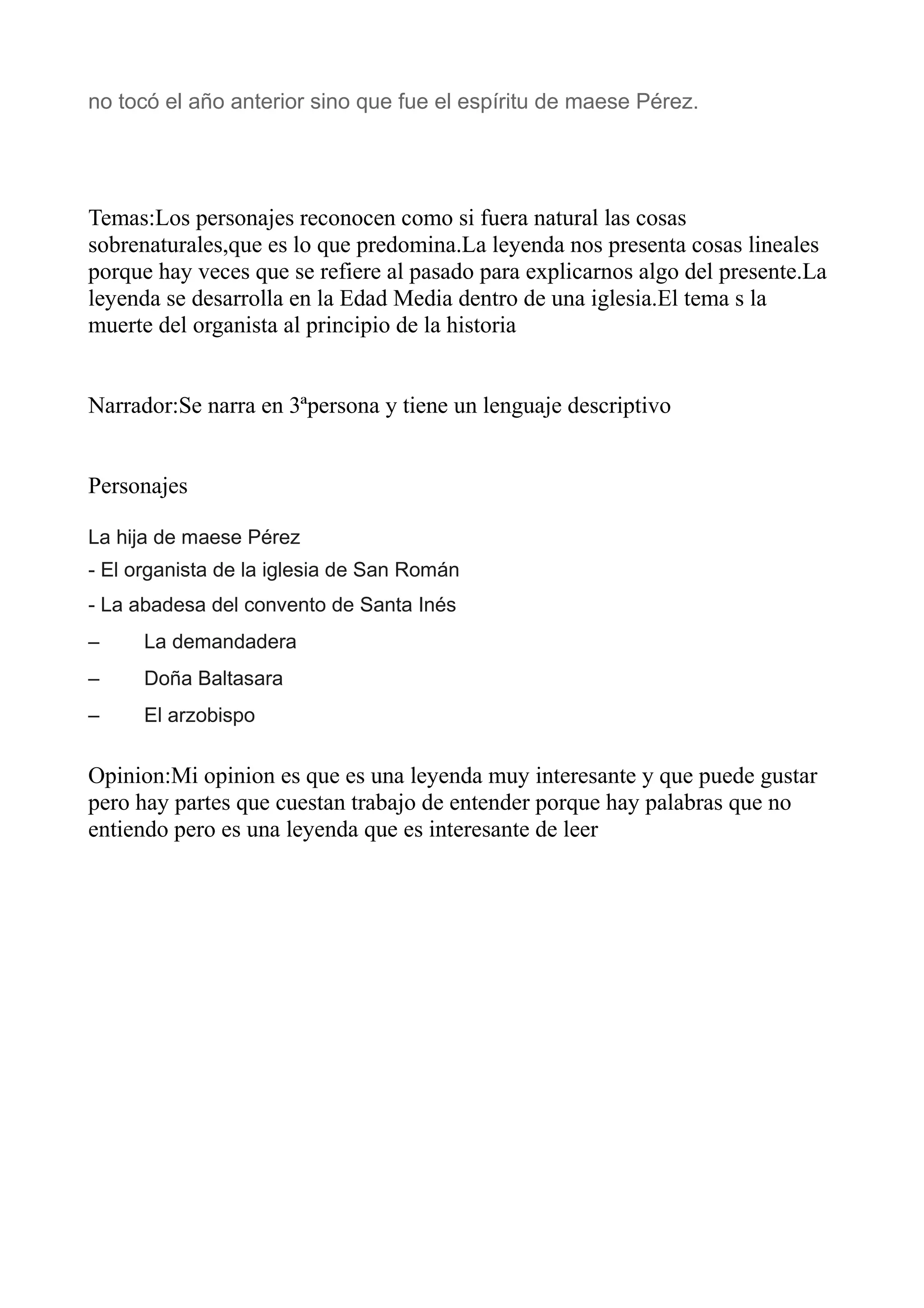 Leyenda maese perez | PDF