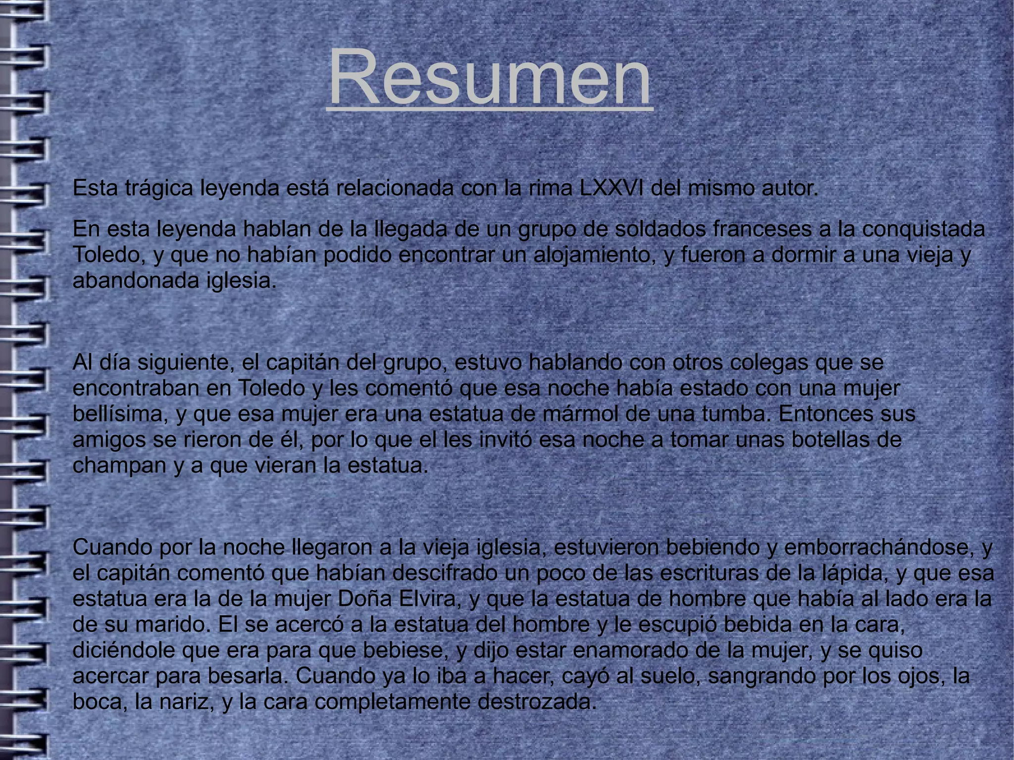 Leyenda de Bécquer | ODP