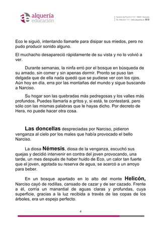 Leyenda de narciso | PDF