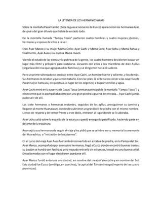 Leyenda de naylamp | DOCX