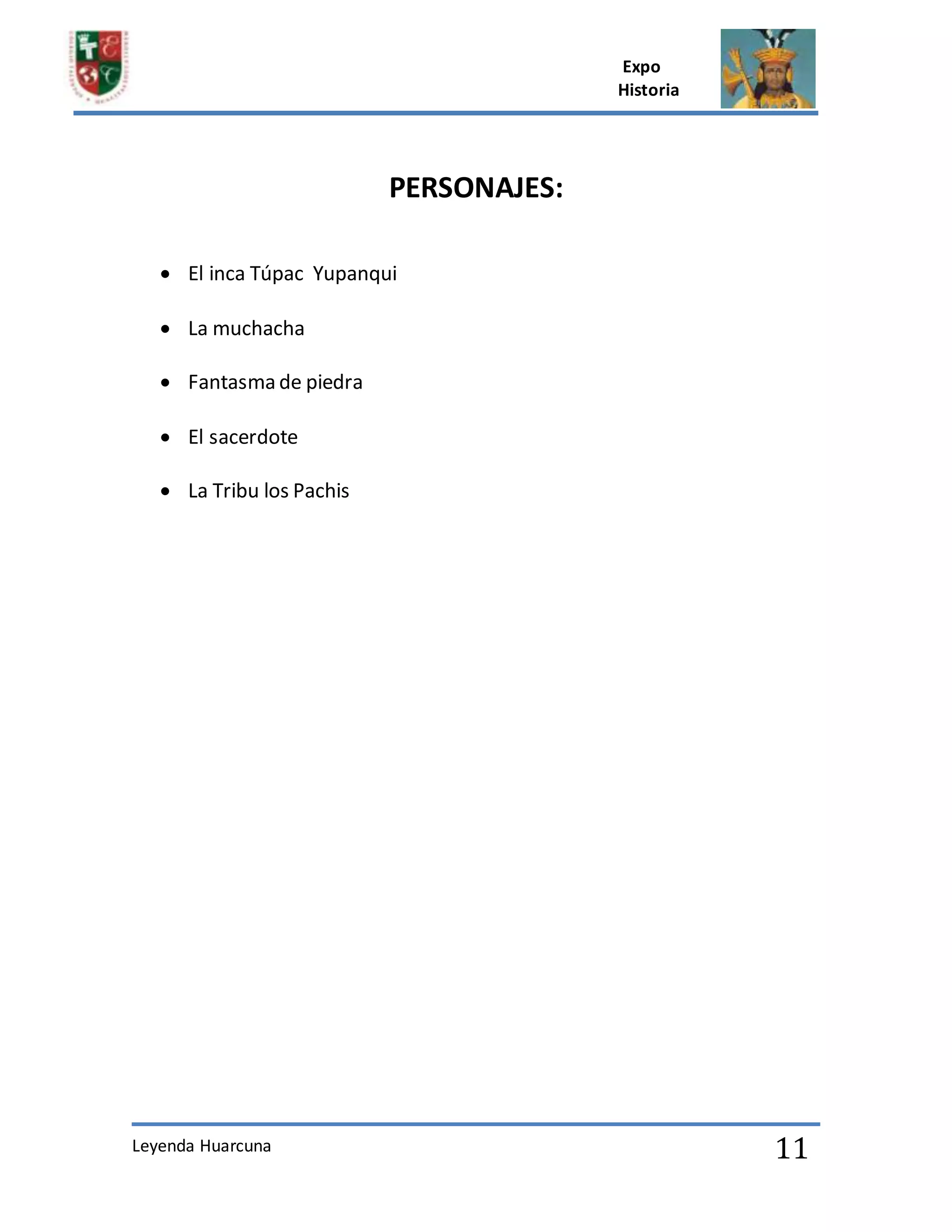 Leyenda huarcuna | DOCX