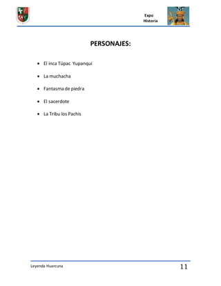 Leyenda huarcuna | DOCX