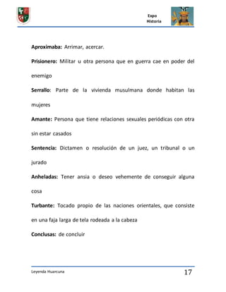 Leyenda huarcuna | DOCX