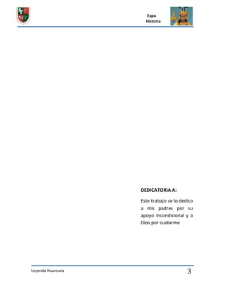 Leyenda huarcuna | DOCX