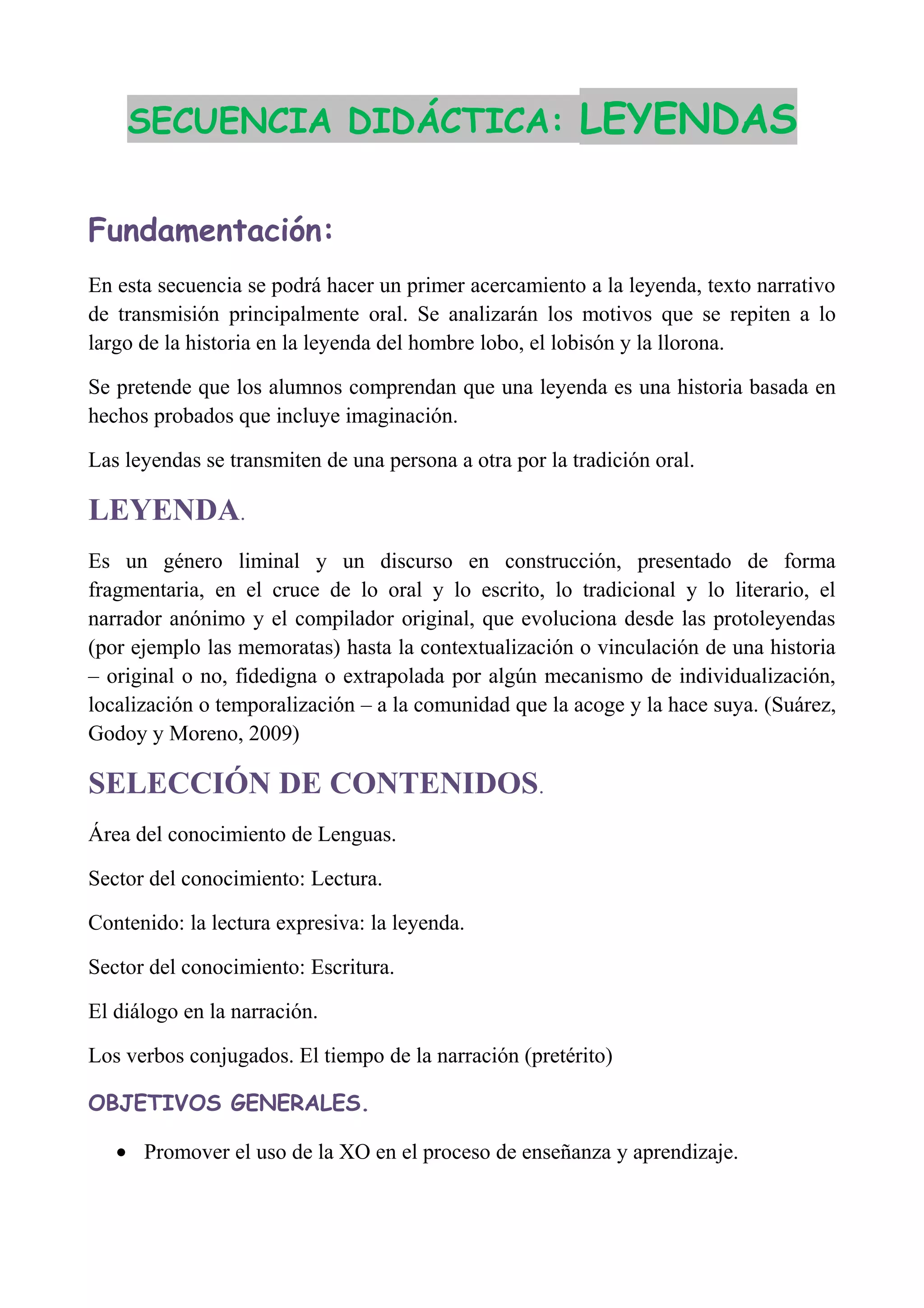 Leyendas | DOC