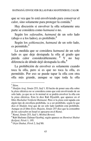 Leyes de bishul shabbat | PDF