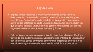 Leyes de la entalpía | PPT