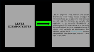Leyes del algebra proposicional | PPTX
