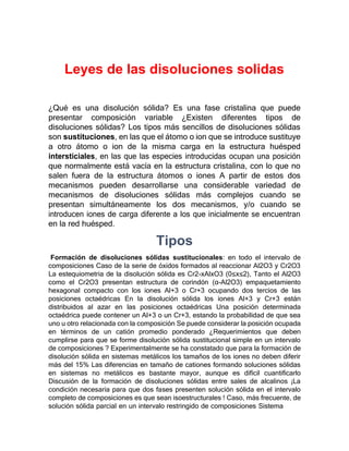 Leyes de las disoluciones y la solubilidad slideshare 2 | PDF