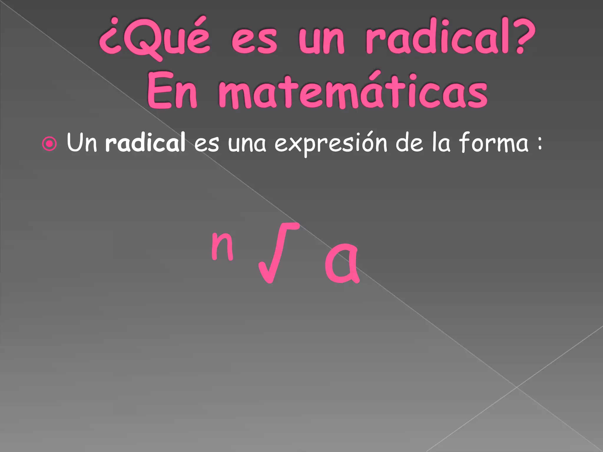 Leyes de los radicales | PPT