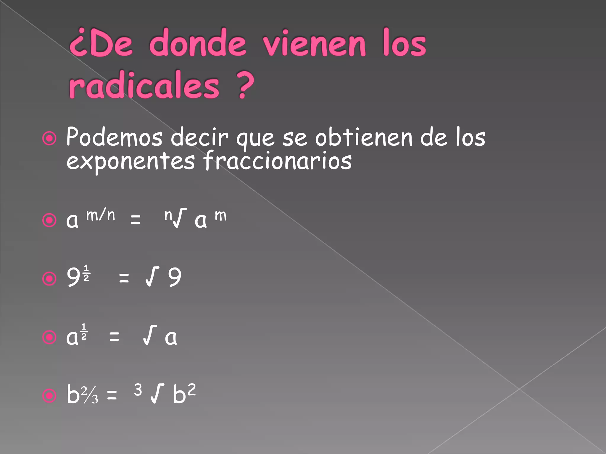 Leyes de los radicales | PPT