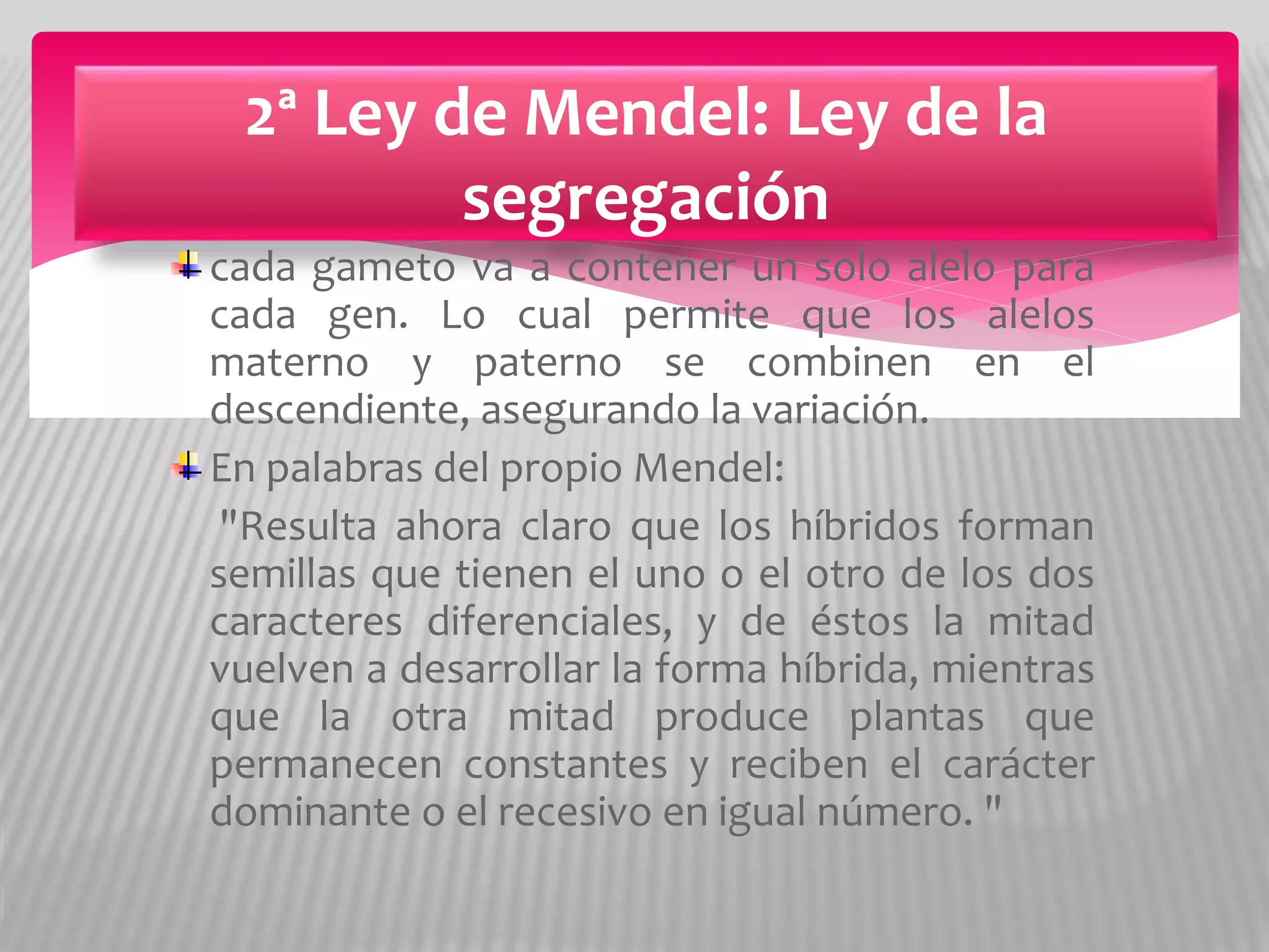 Leyes de mendel. | PPTX