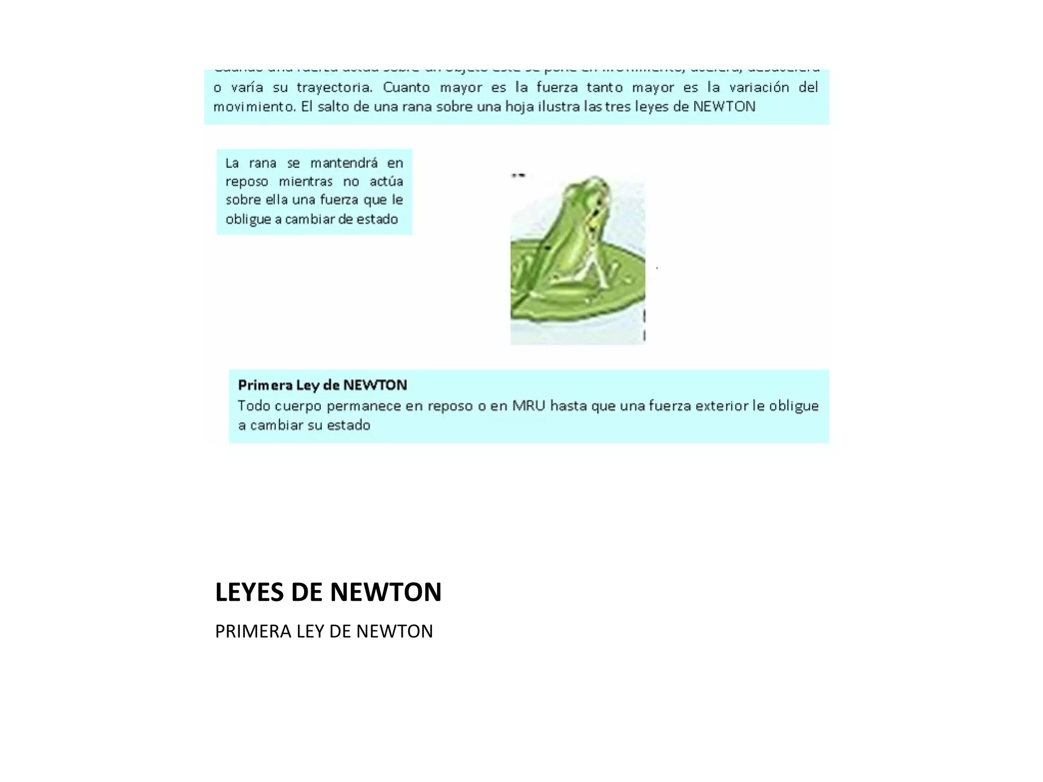Leyes de newton presentación1 | PPT