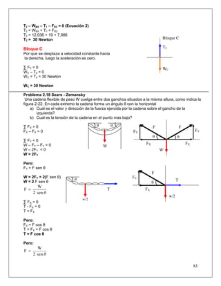 Leyes de newton ejercicios resueltos | PDF