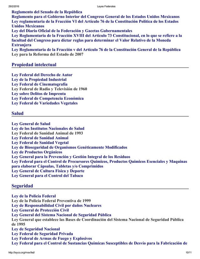 Leyes federales | PDF