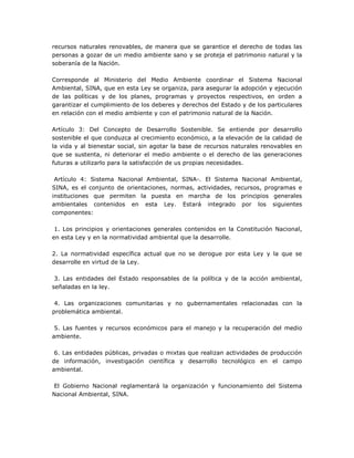 Leyes fundamentales para medio ambiente liseth 2 | PDF