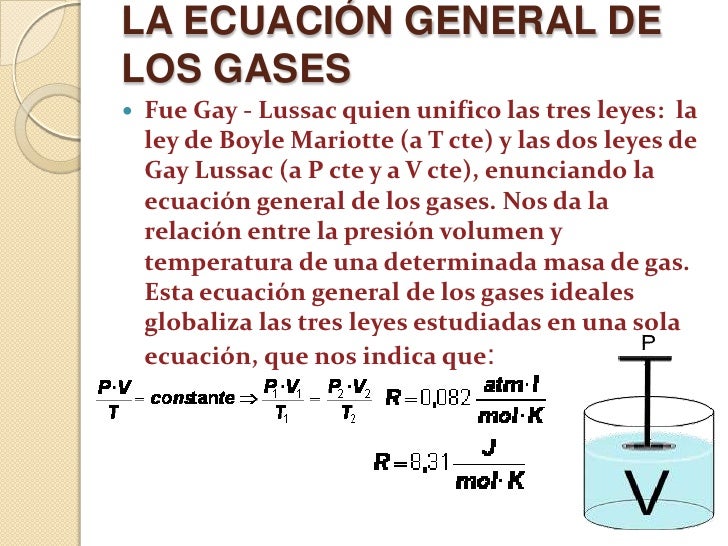 Como Despejar La Ecuacion General De Los Gases at Candance Douglas blog