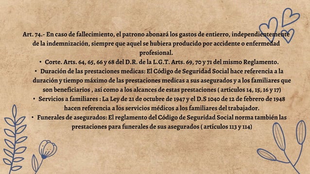 Ley General del Trabajo N° 12345678.pptx | Healthcare Industry | Industries