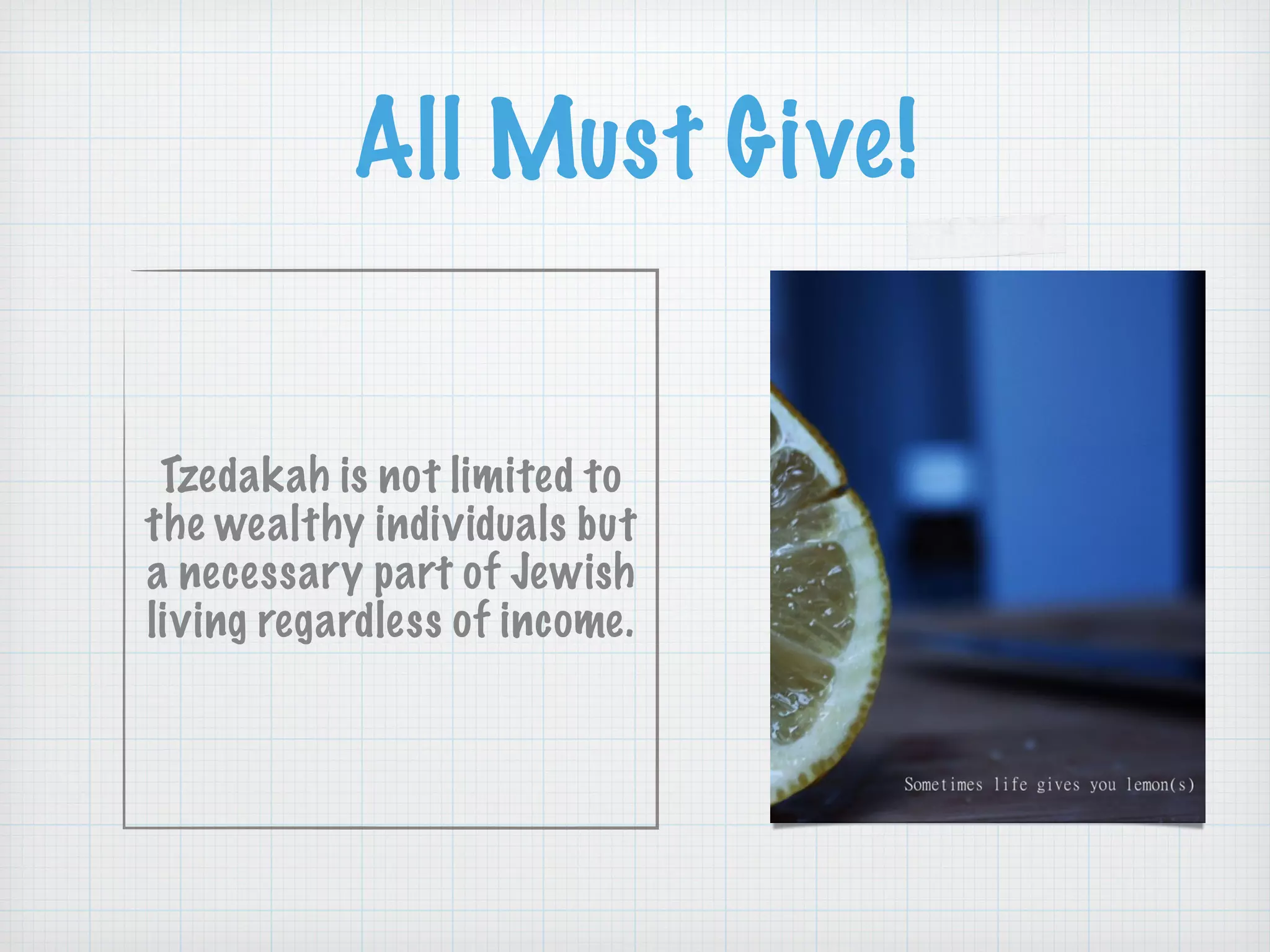 Tzedakah, Jewish Giving | PPT