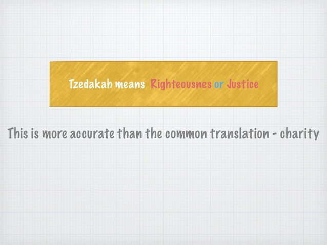 Tzedakah, Jewish Giving | PPT