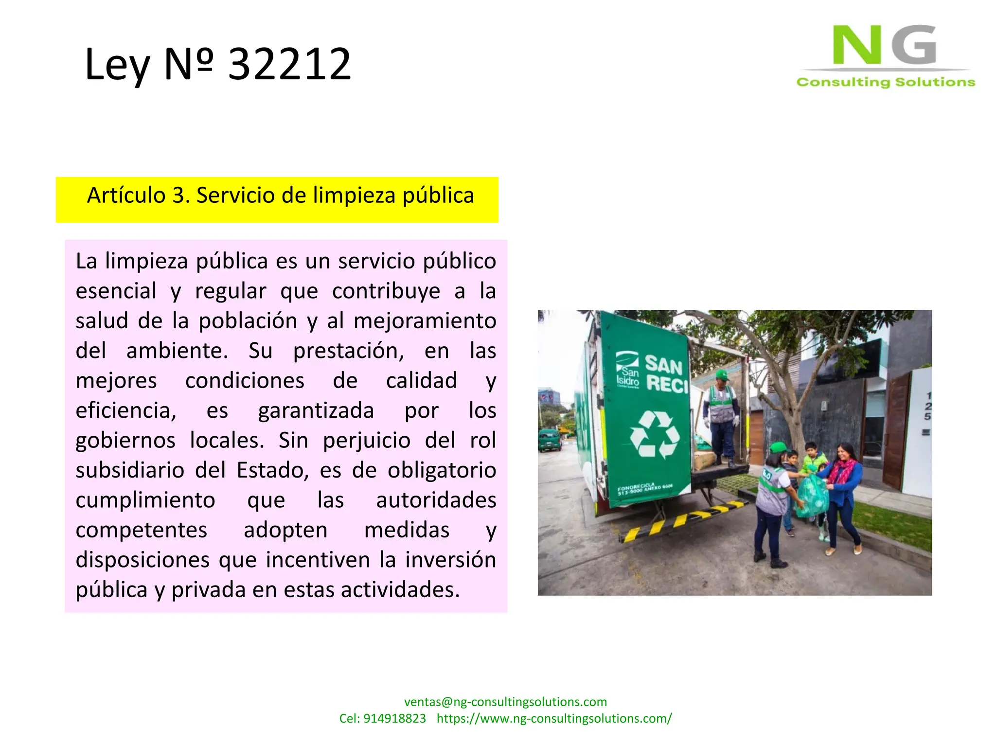 Ley N° 32212, que modifica el Decreto Legislativo N° 1278, que aprueba ...