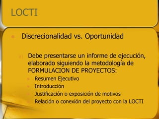 Ley Organica De Ciencia , Tecnologia E InnovaciòN Unipap | PPSX