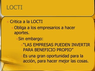 Ley Organica De Ciencia , Tecnologia E InnovaciòN Unipap | PPSX