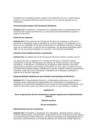 Ley organica de la administración pública | PDF