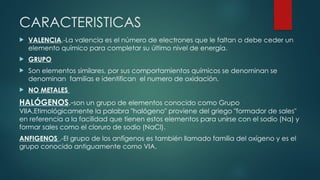 LEY PERIODICA –TABLA PERIÓDICA caracteristicas | PPTX