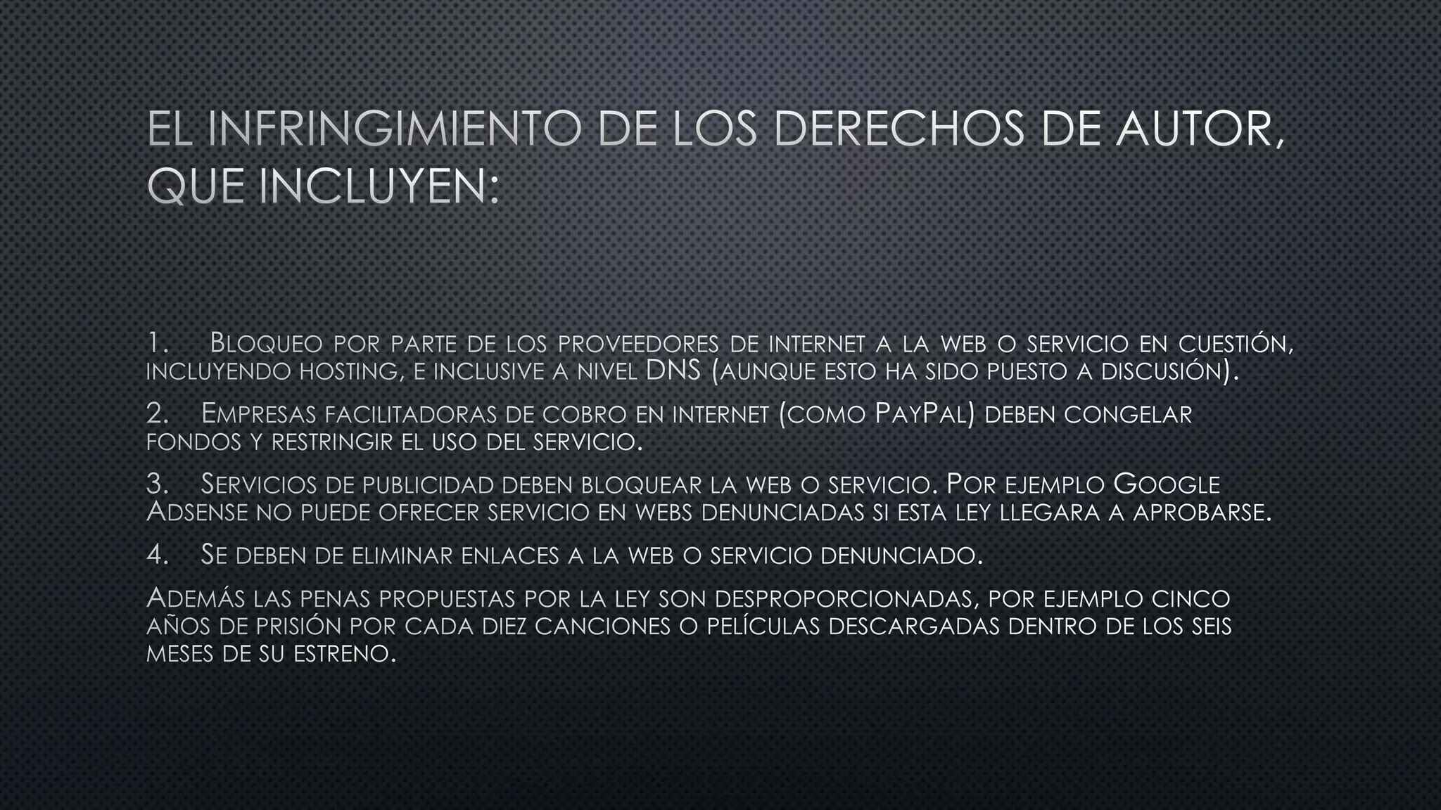 Ley sopa, ley pipa, cierre de | PPTX