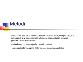 Java lezione 3 | PPT | Programming Languages | Computing
