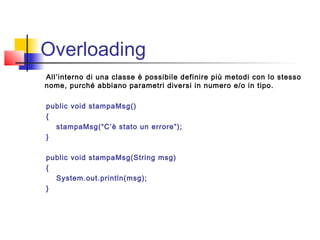 Java lezione 3 | PPT | Programming Languages | Computing
