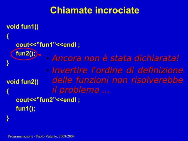 05 - Programmazione: Funzioni | PPT