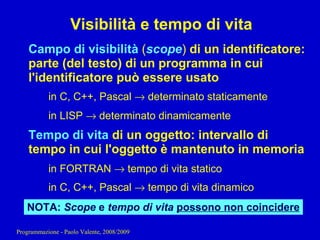 06 - Programmazione: Scope Variabili | PDF