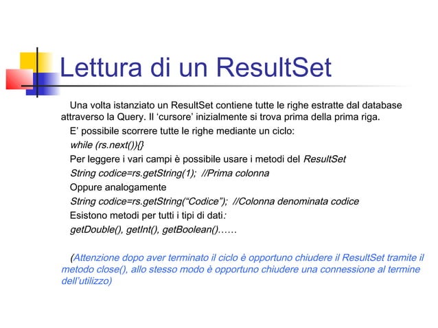 Java lezione 10 | PPT