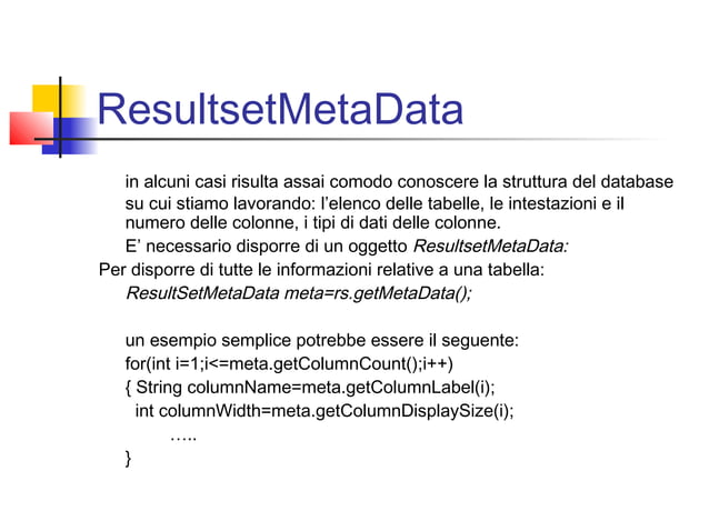 Java lezione 10 | PPT
