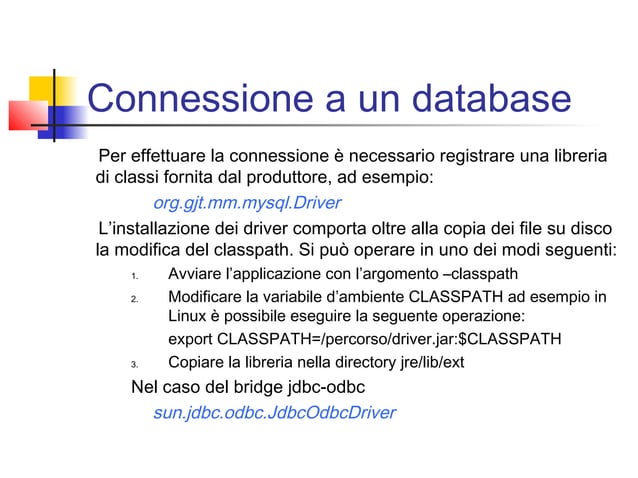 Java lezione 10 | PPT