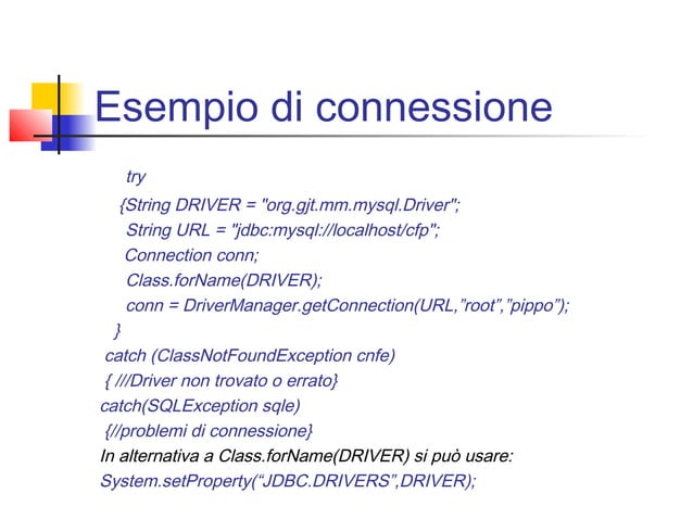 Java lezione 10 | PPT