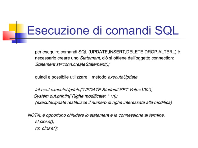 Java lezione 10 | PPT