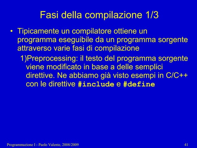 15 - Programmazione: Algoritmi | PPT