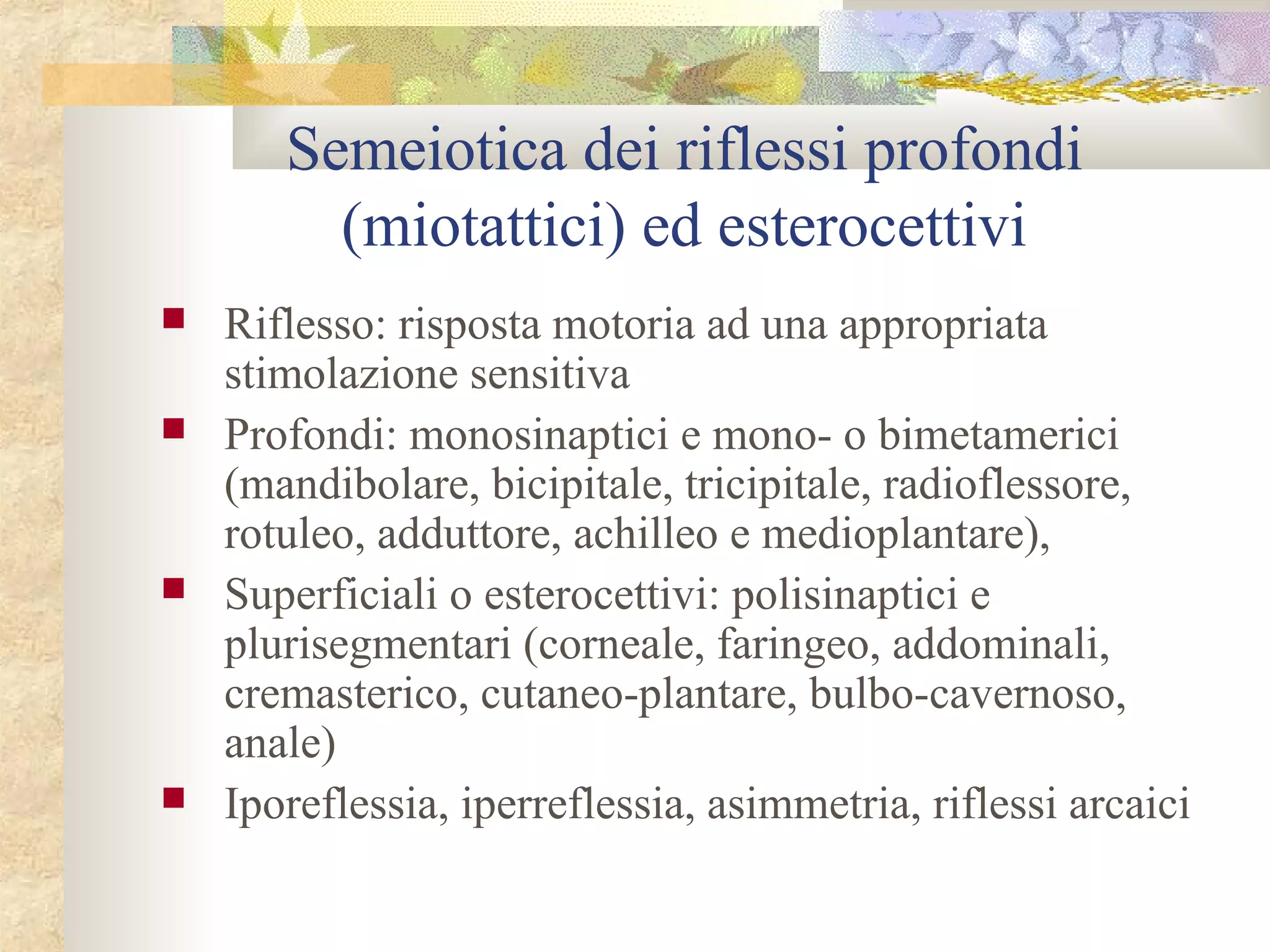 Richiami anatomici e semeiotica in Neurologia | PPT