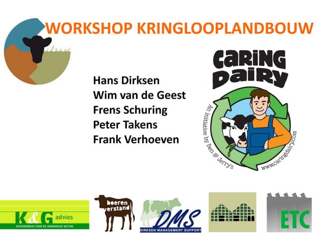 Lezing kringloop Workshops Caring Dairy | PPTX | Agriculture | Industries
