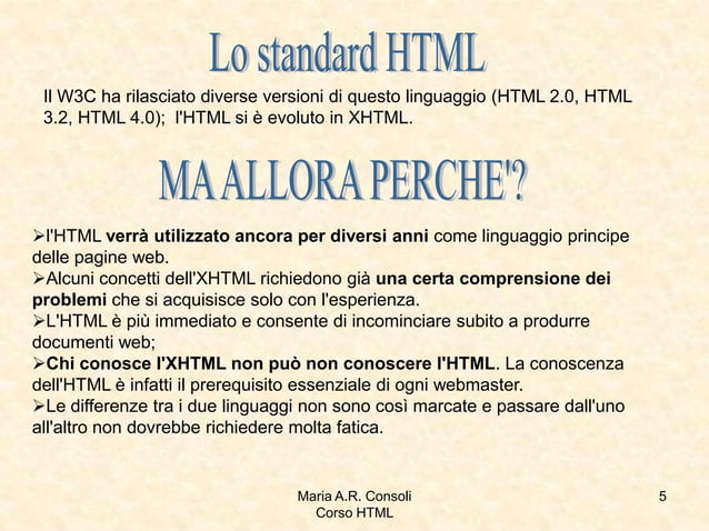 Lezione HTML | PPT