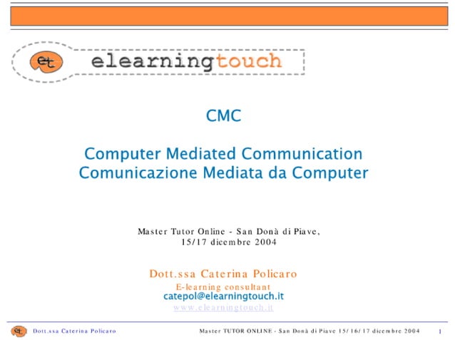 Lezione CMC 6 | PDF