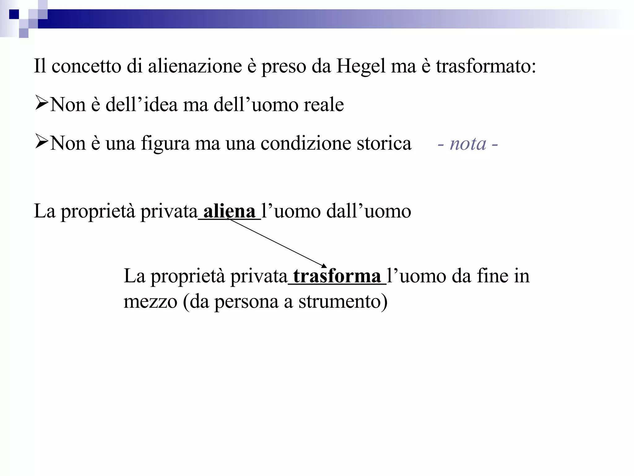Lezione su Marx | PPT