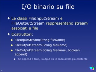 Lezione 1: I/O in Java | PPT