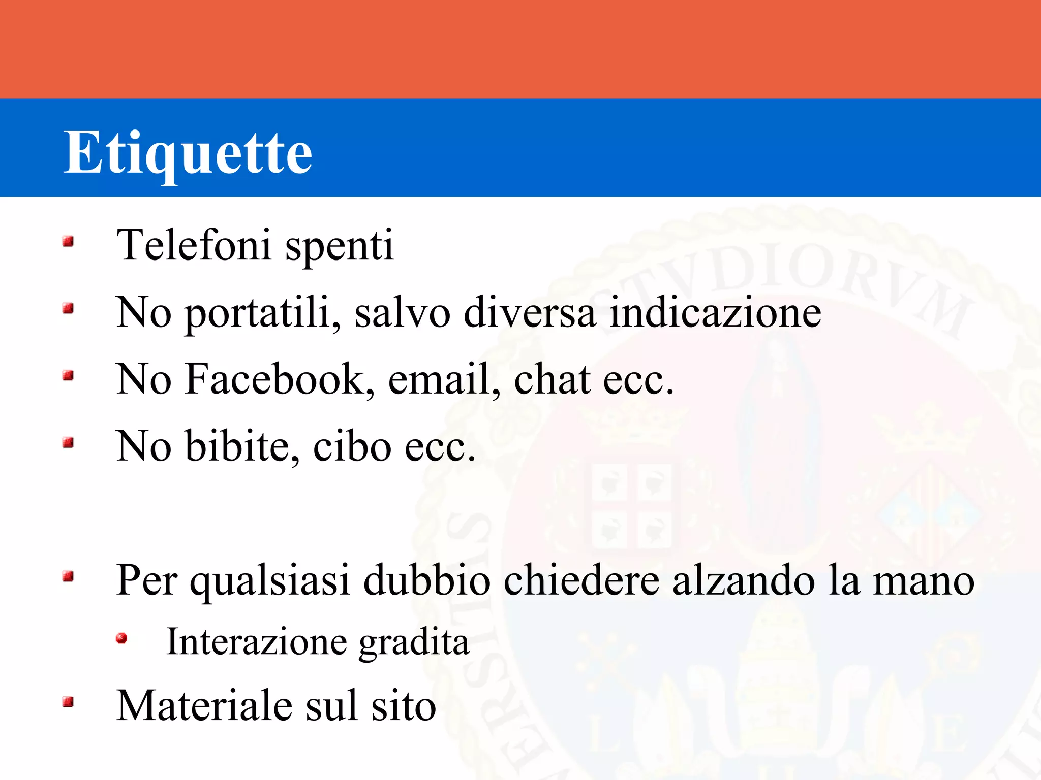 Lezione01 | PDF