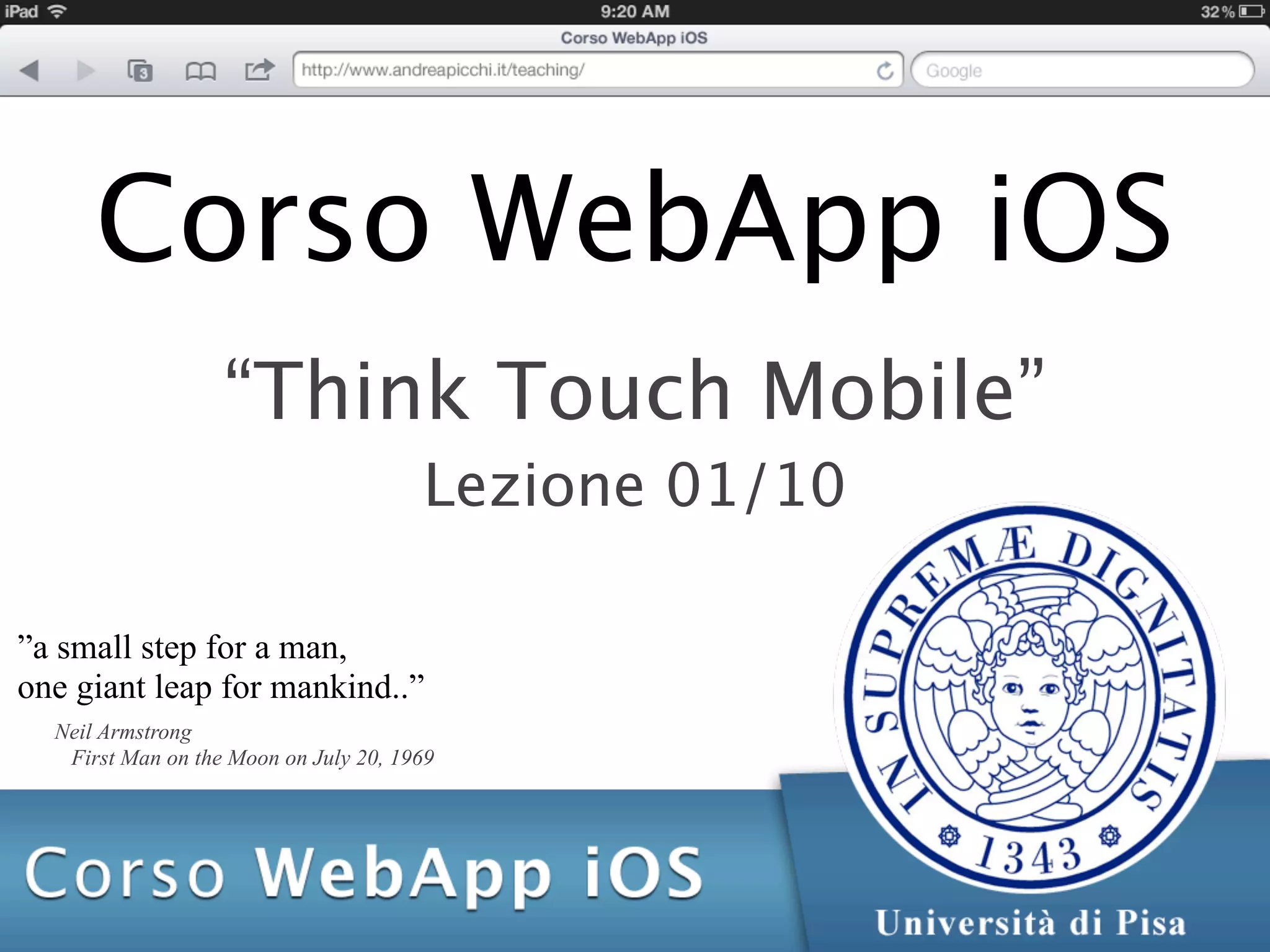 Corso WebApp iOS - Lezione 01: Think Touch Mobile | PDF | Smartphones | Consumer Electronics