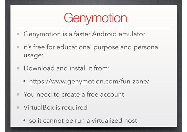 Lezione 02 React and React Native installation and Configuration | PPT