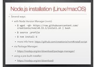 Lezione 02 React and React Native installation and Configuration | PPT